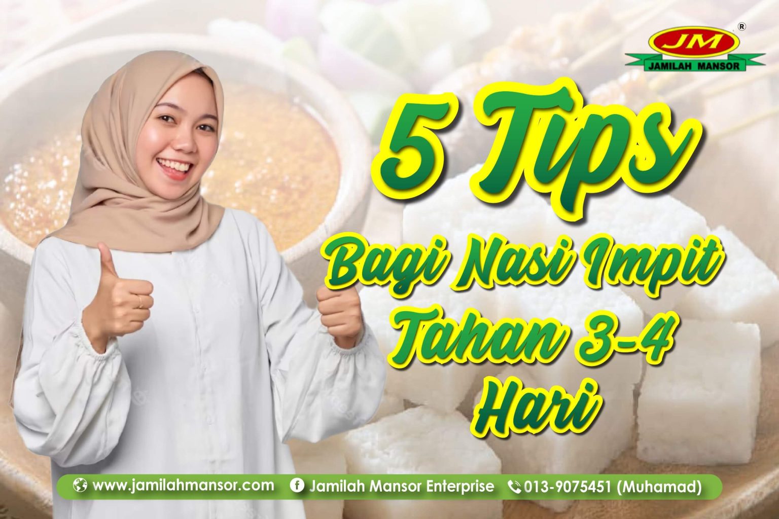 5 Tips Untuk Nasi Impit Tahan 3-4 Hari – Jamilah Mansor Peanut Paste